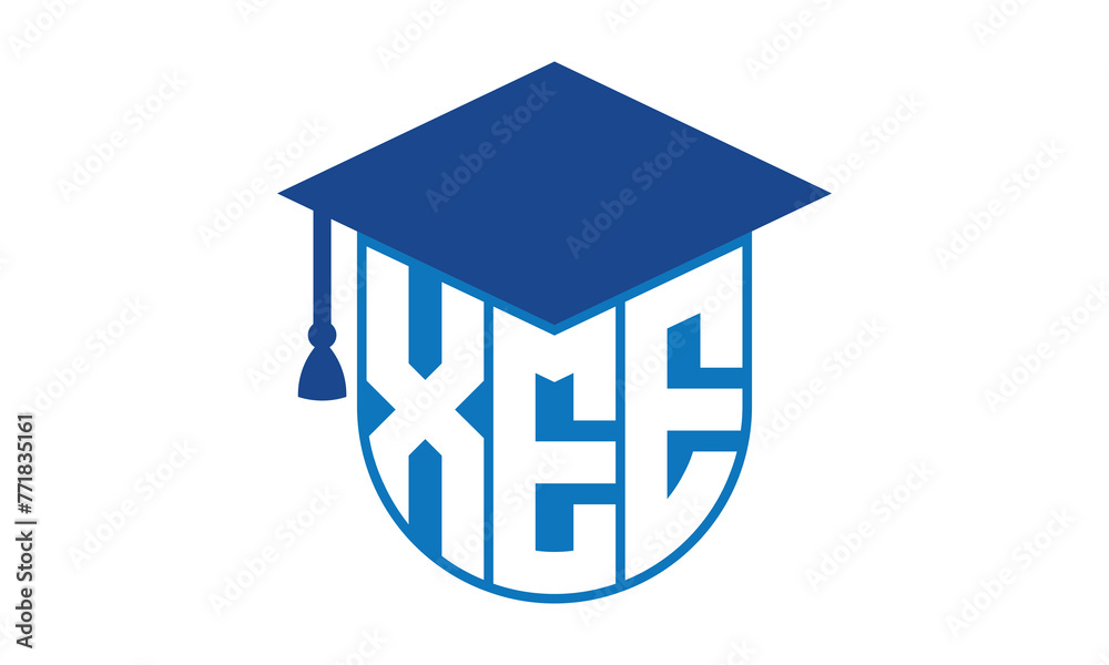XEE initial letter academic logo design vector template. school college ...