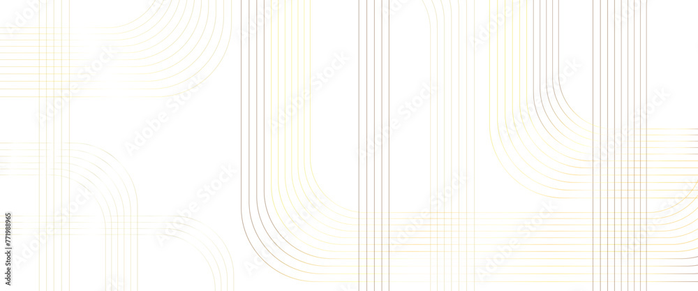 Vector gold geometric lines angles shapes in white and gold background ...