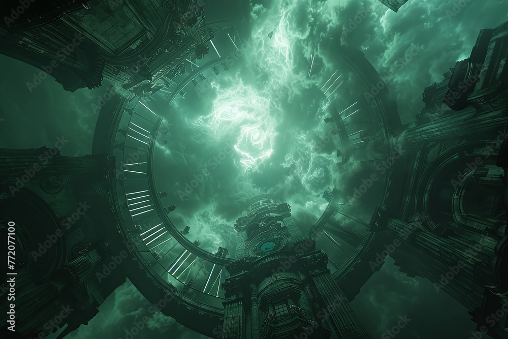 parallel dimension where time loops endlessly, trapping its inhabitants ...