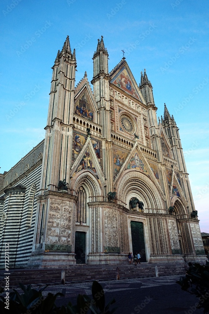 Detail of Orvieto Cathedral, basilica cathedral of Santa Maria Assunta ...
