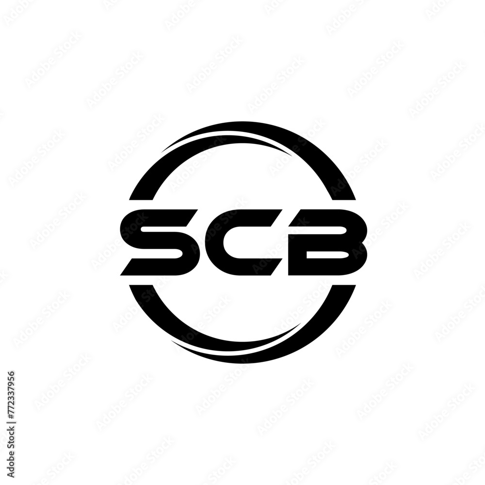 SBB letter logo design in illustration. Vector logo, calligraphy ...