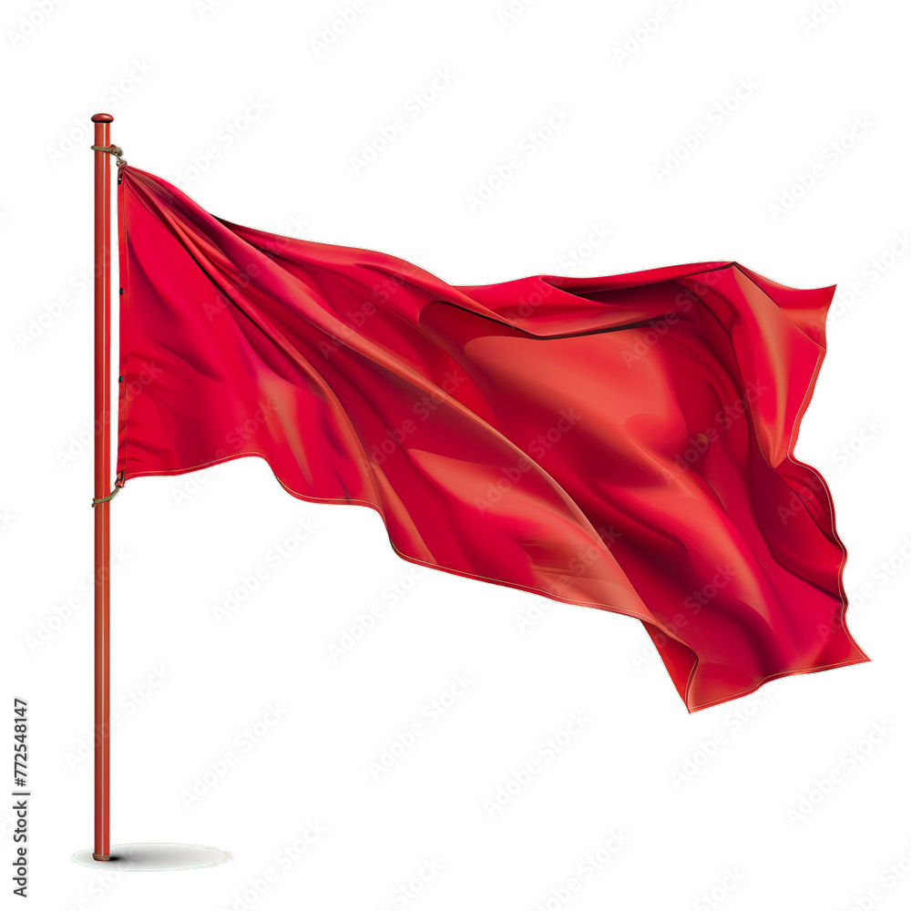 Isolated red flag with transparent background, png, no background Stock ...