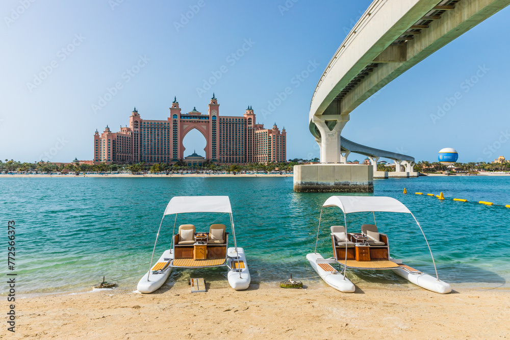 Dubai, UAE – February 20, 2024: The Pointe, Palm Jumeirah, is Dubai's ...