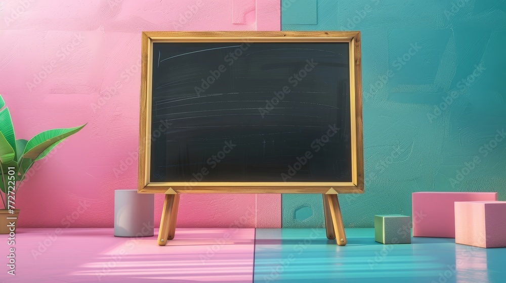 Blackboard or Chalkboard Traditional teaching tool, Education concept ...