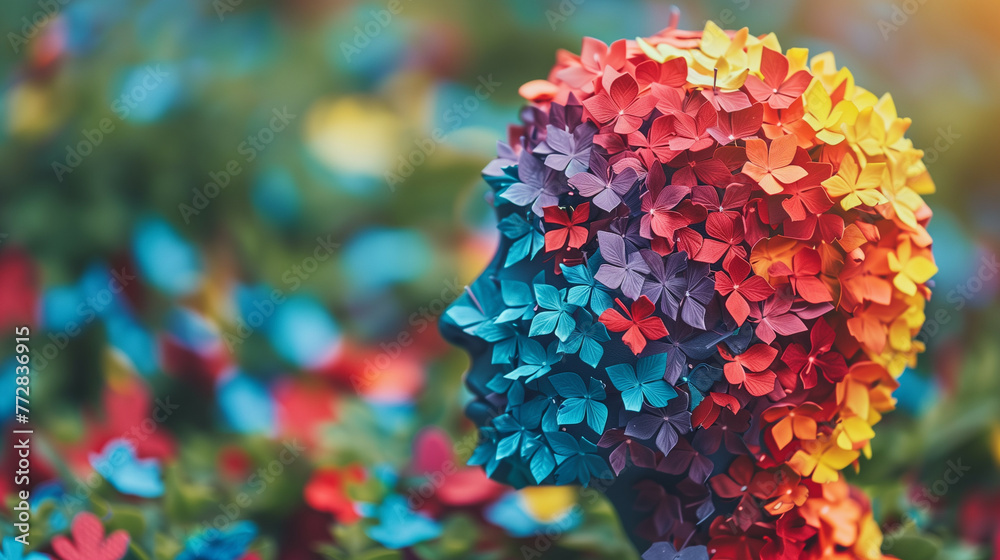 Neurodiversity concept, celebrating Disability Pride Month, autism ...