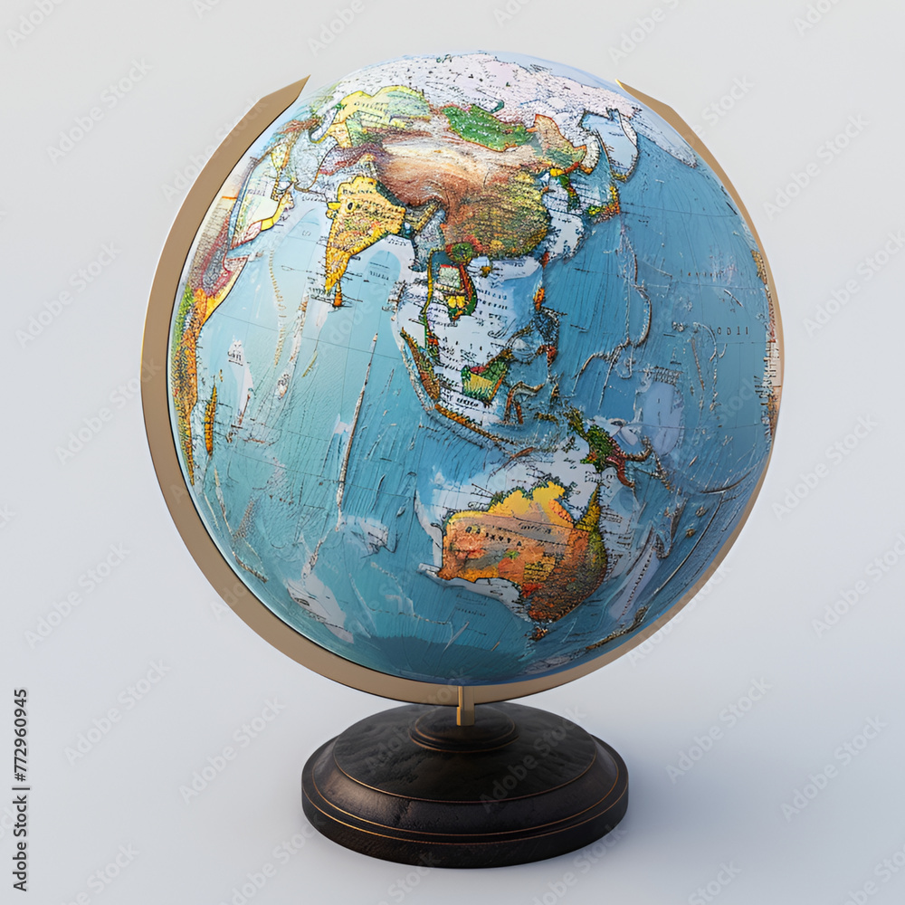 Planet Earth. Realistic 3D Earth Render Southeast Asia. Stock ...
