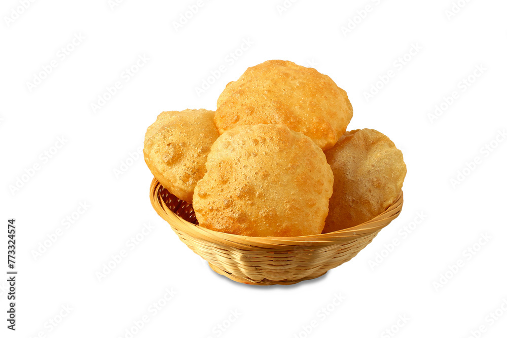 traditional indian gujarati food puri or Poori also known in india as ...