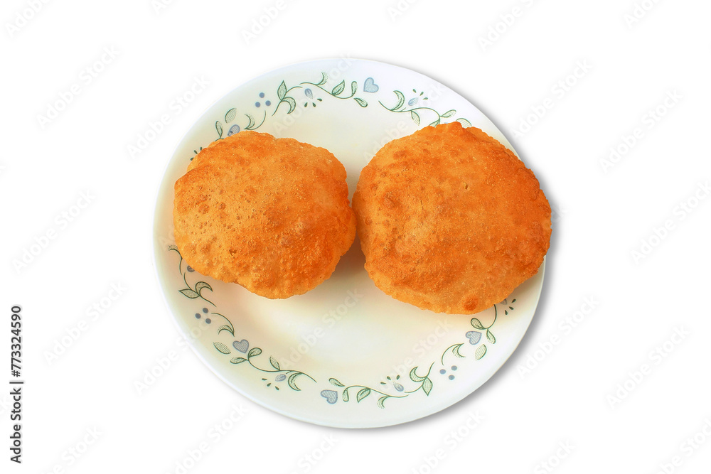 traditional indian gujarati food puri or Poori also known in india as ...