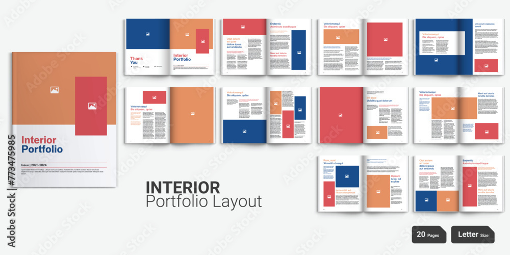 Interior Portfolio Layout Modern Magazine Layout Design Catalog Layout ...