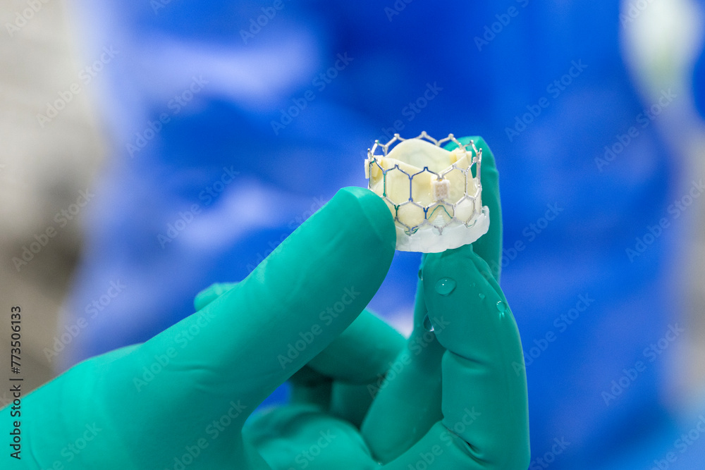 Heart valve surgery cardiology for patient in hospital. Prepare ...