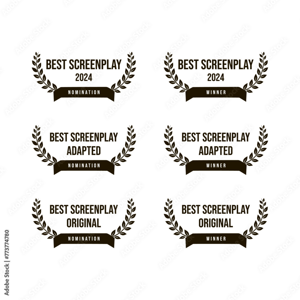 Movie award best screenplay adapted and original, best screenwriter ...