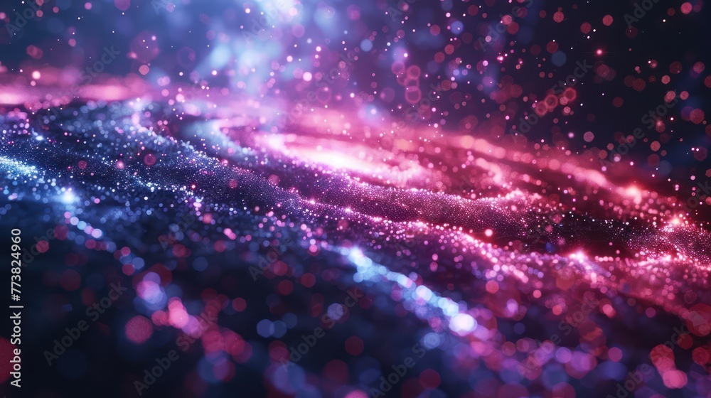 Montage background with grainy digital effect. Red and blue color ...
