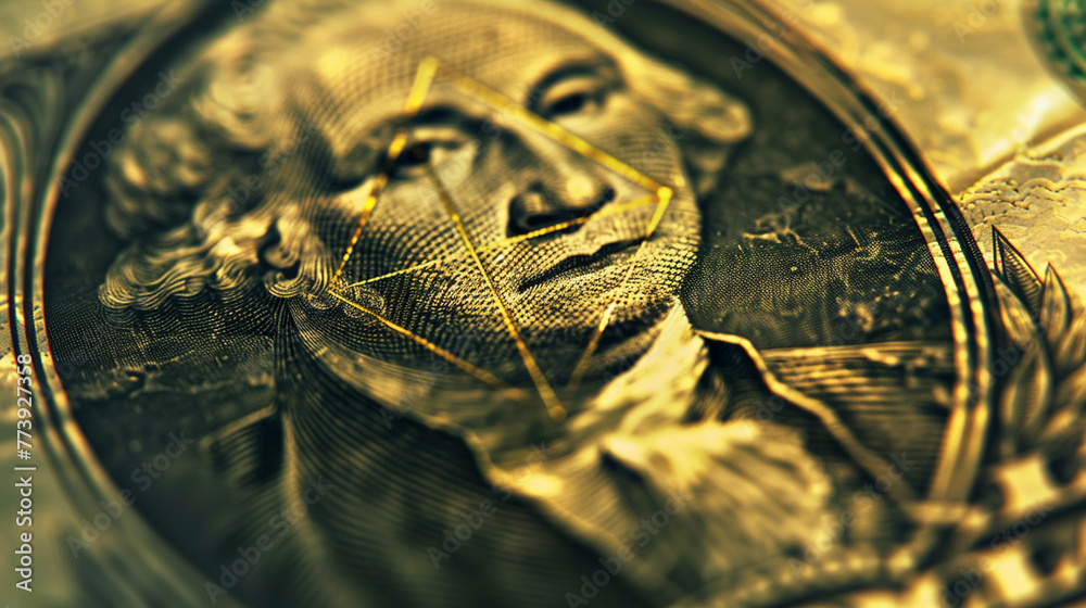 Stock-Foto „The iconic Eye of Providence, also known as the all-seeing ...