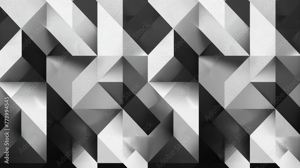 Abstract geometric pattern in monochrome tones, offering a modern and ...