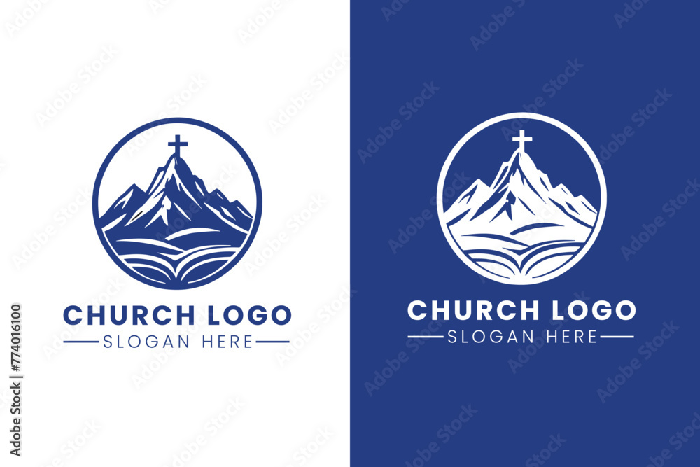 Стоковое векторное изображение «church logo, religious logo, faith logo ...