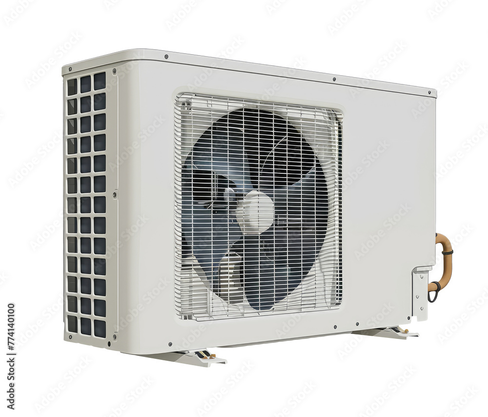 White Outdoor air conditioner unit, png isolated on transparent ...