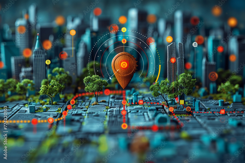 Infographic presenting a visual roadmap of strategic initiatives and ...