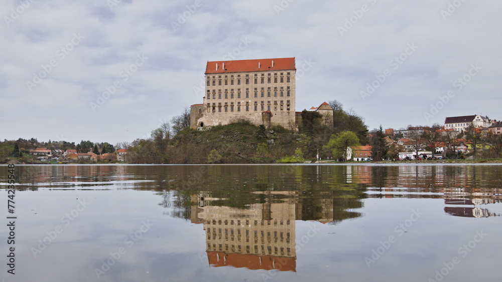 Historical Plumlov castle from 17th century and reflection on the ...