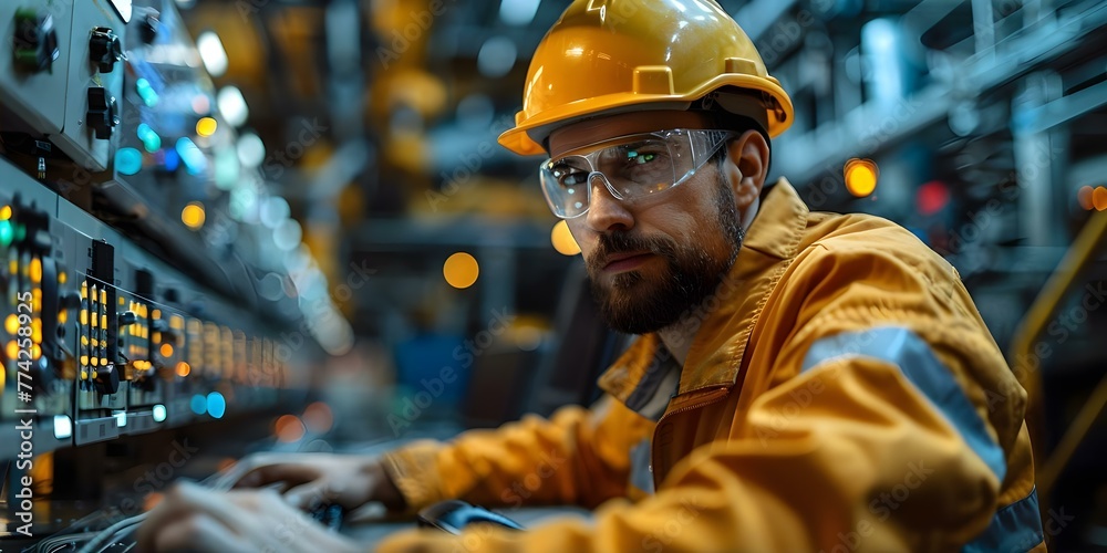 Stock-Foto „Explore the skill requirements for engineers operating ...