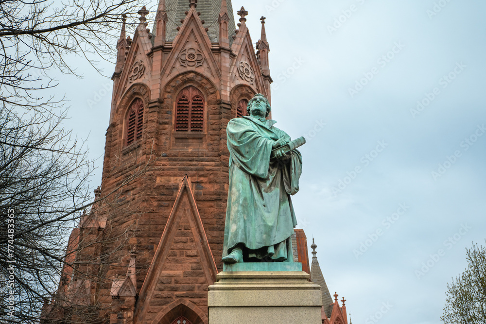 Washington DC - US - Mar 22, 2024 Neo-Gothic Luther Place Memorial ...