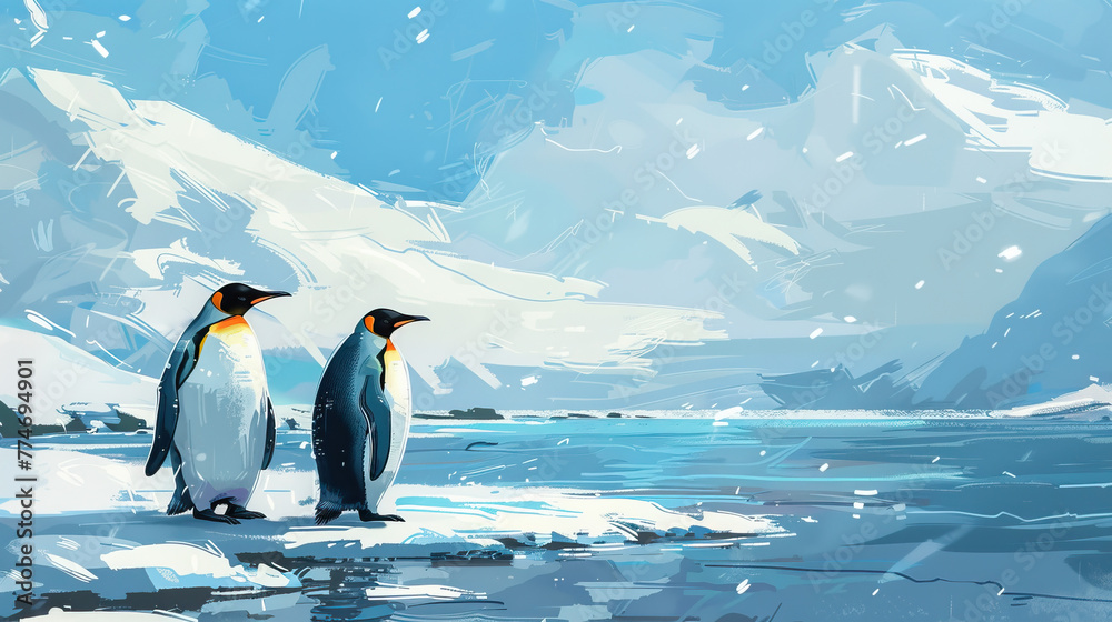 penguins in snow World penguin day April 25, Penguin Awareness Day Good ...