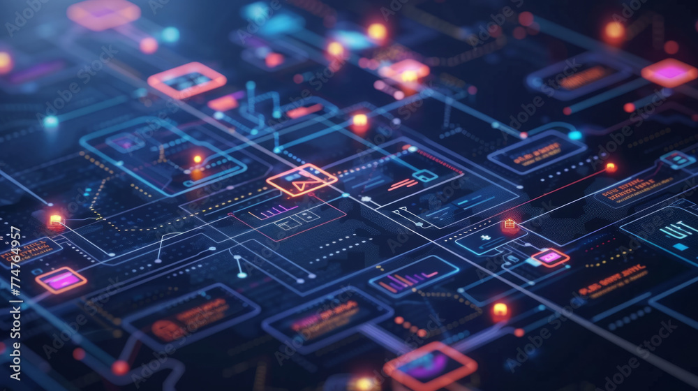 Process Modeling, An illustrated infographic that breaks down complex ...