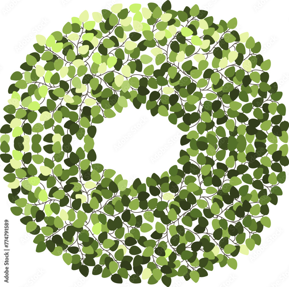 Bush for architectural floor plans. Entourage design. Top view tree for ...