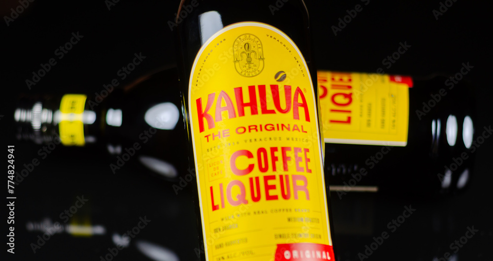 LONDON, UK - 27 MARCH 2024 Kahlua Original, the original Mexican coffee ...