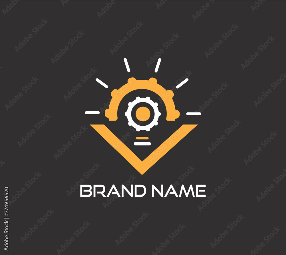 Technology logo. EPS file. Editable Color. CMYK Color mode. Free Font ...
