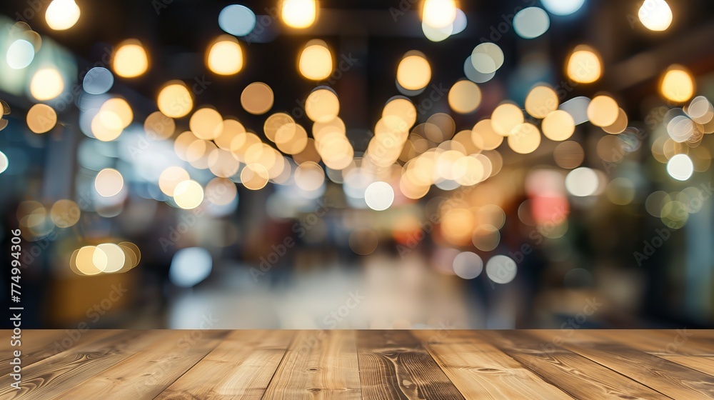 Mysterious and atmospheric blur store with bokeh background, ideal for ...