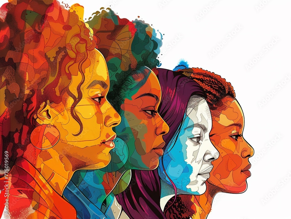 Intersectional Feminism Design a banner highlighting the ...