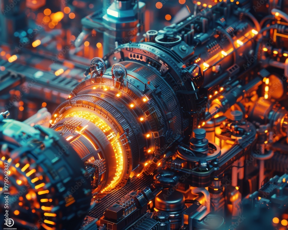 Abstract art representing money mechanics, with a focus on 3D inflation ...