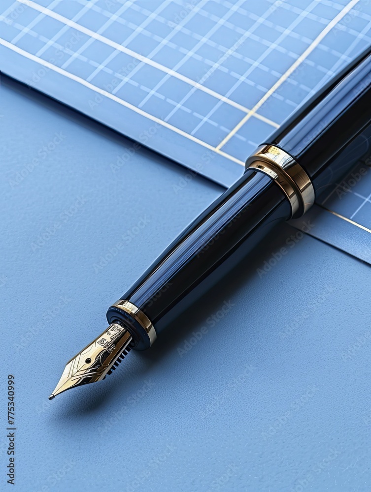 Enhancing transaction security with a crossed check and pen on a light ...