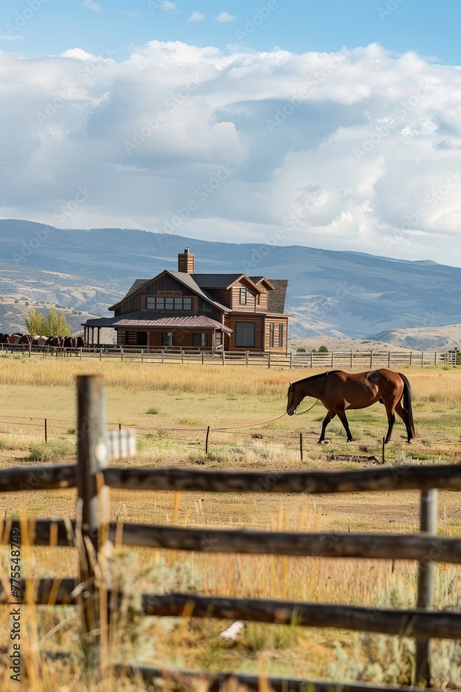 Professional Photography of a Sprawling Ranch Property With Vast Open ...