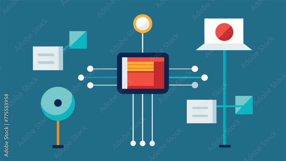 Microscopic view of sensors and probes attached to a physical et ...