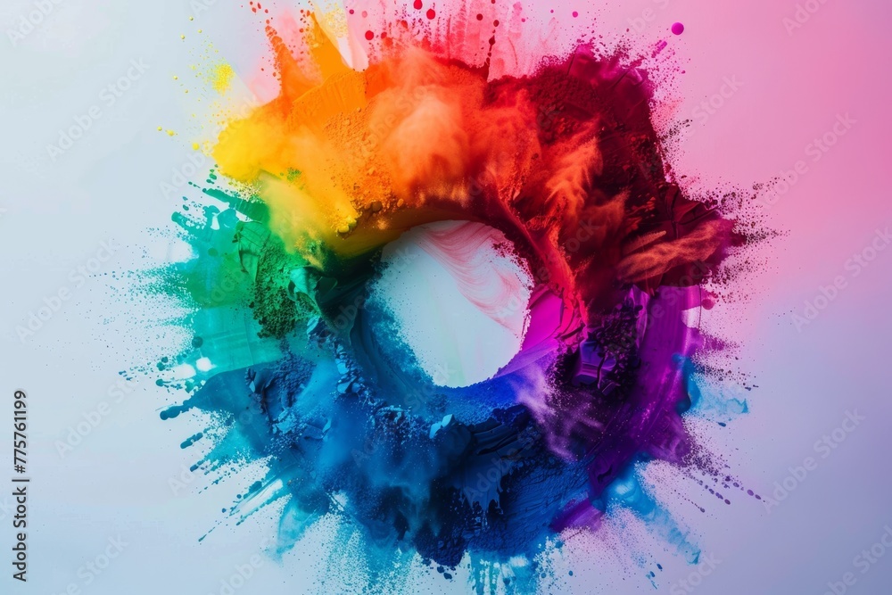 color wheel showcasing the spectrum of hues, essential for artists ...