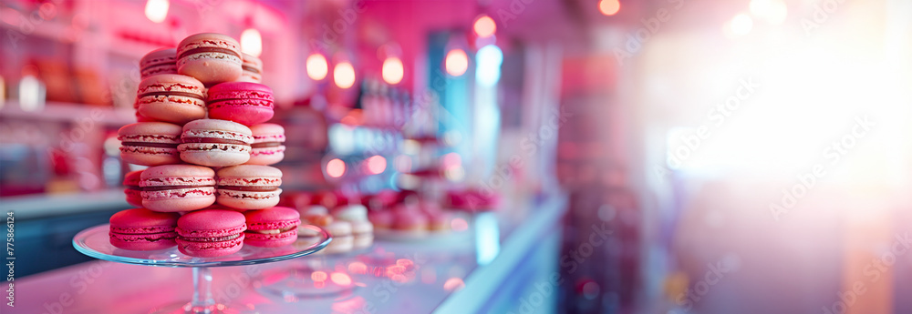 Beautiful macaron cake patisserie multi tier stand full French ...