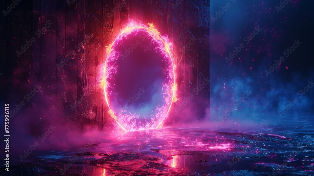 The portal looks realistic, with a level up and teleportation process ...