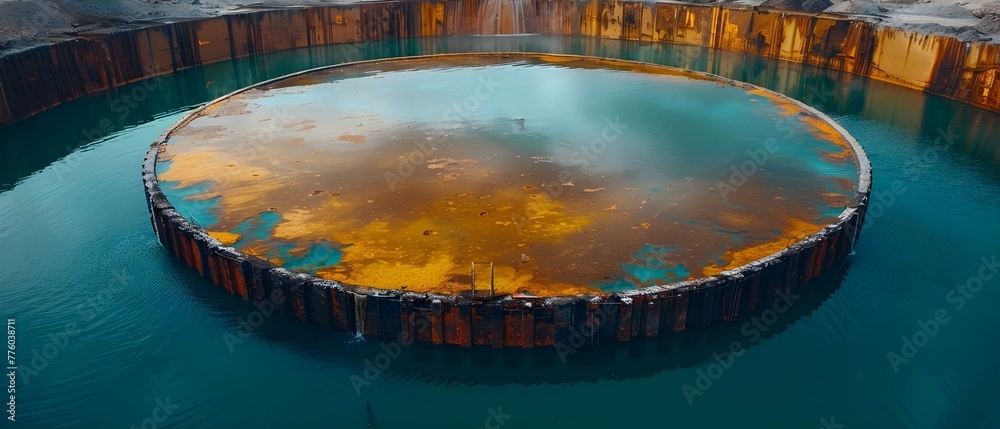 Examining an uranium mine tailings pond with sophisticated water ...