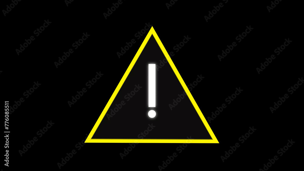 Caution warning signs set. Exclamation marks Stock Illustration | Adobe ...