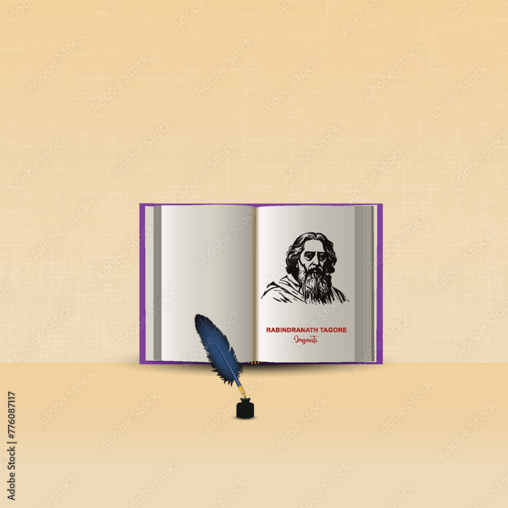 Rabindra Jayanti poster vector | Rabindranath Tagore Jayanti | birth ...
