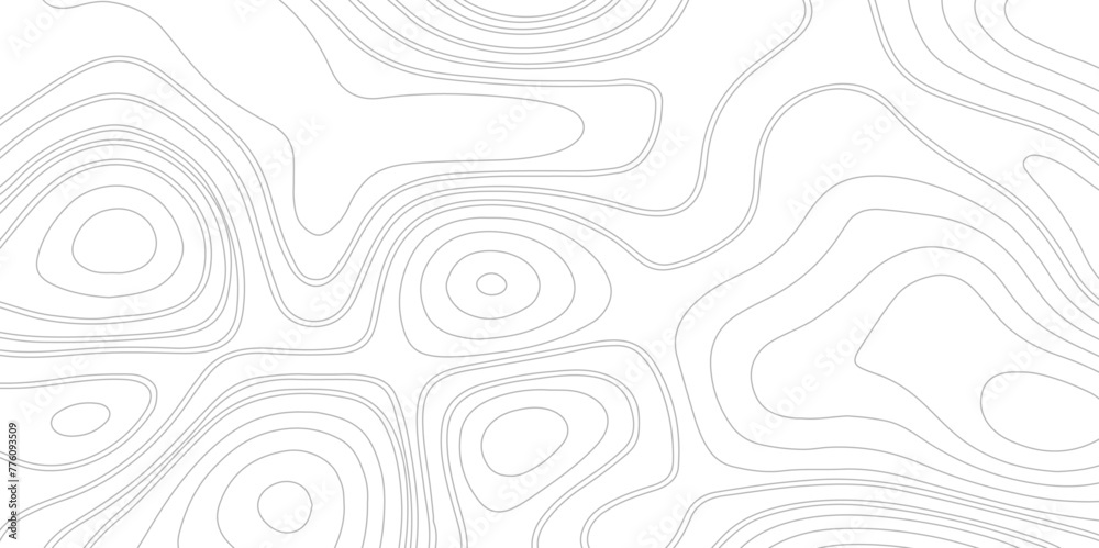 Gray topographic line contour map background, geographic grid map ...