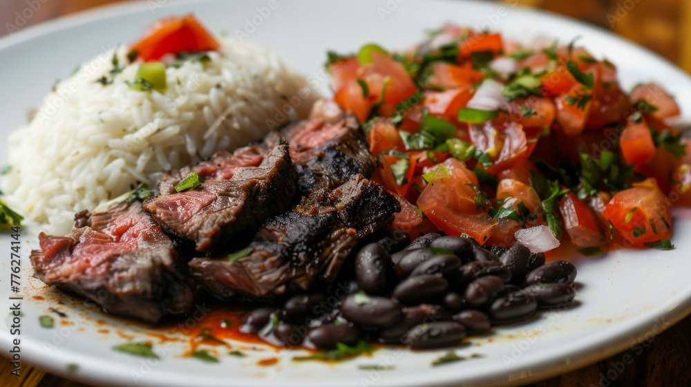 The dish of Venezuela. Pabellin Criollo is a traditional Venezuelan ...