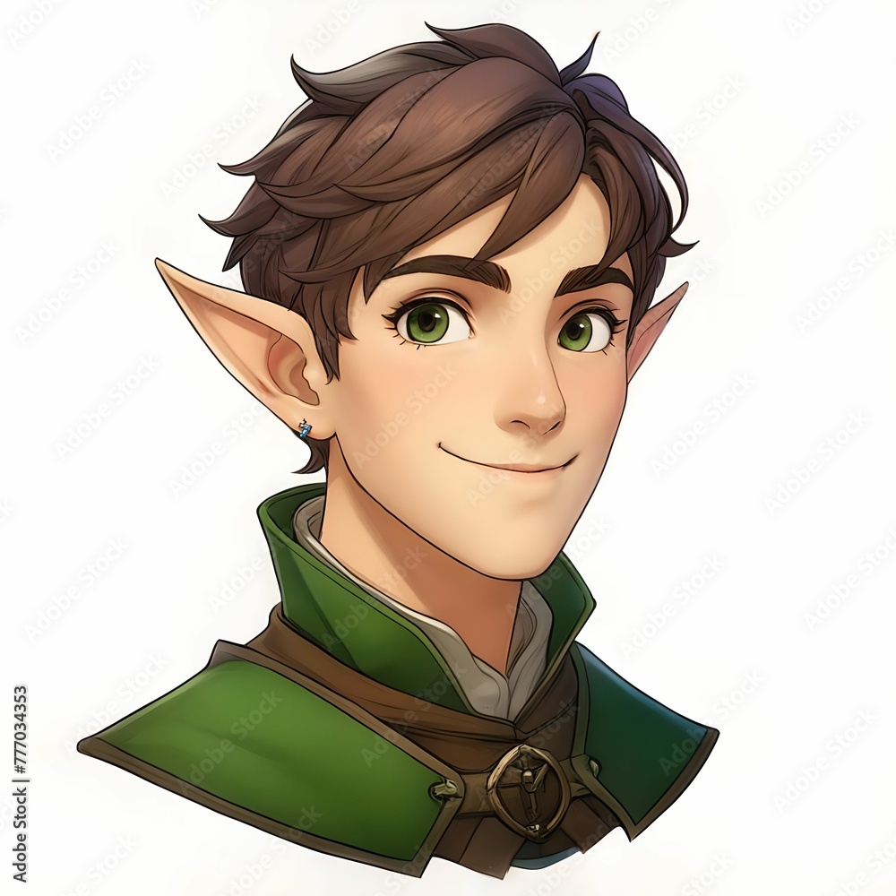 Ilustración de Stock Medieval NPC Portraits, 2D Anime Style Icons for ...