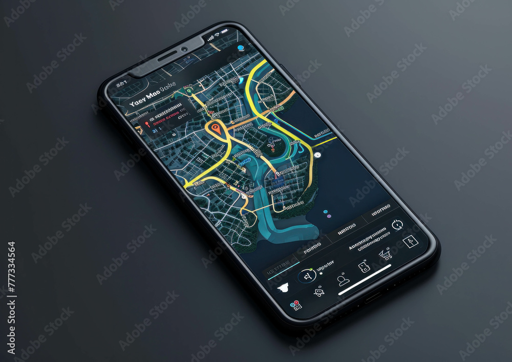 Discover the power of augmented reality in navigation with this intuitive app interface. AI ...
