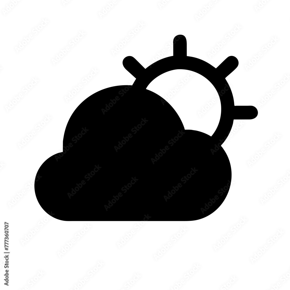 Weather icon element vector graphic sign symbol clipart illustration on ...
