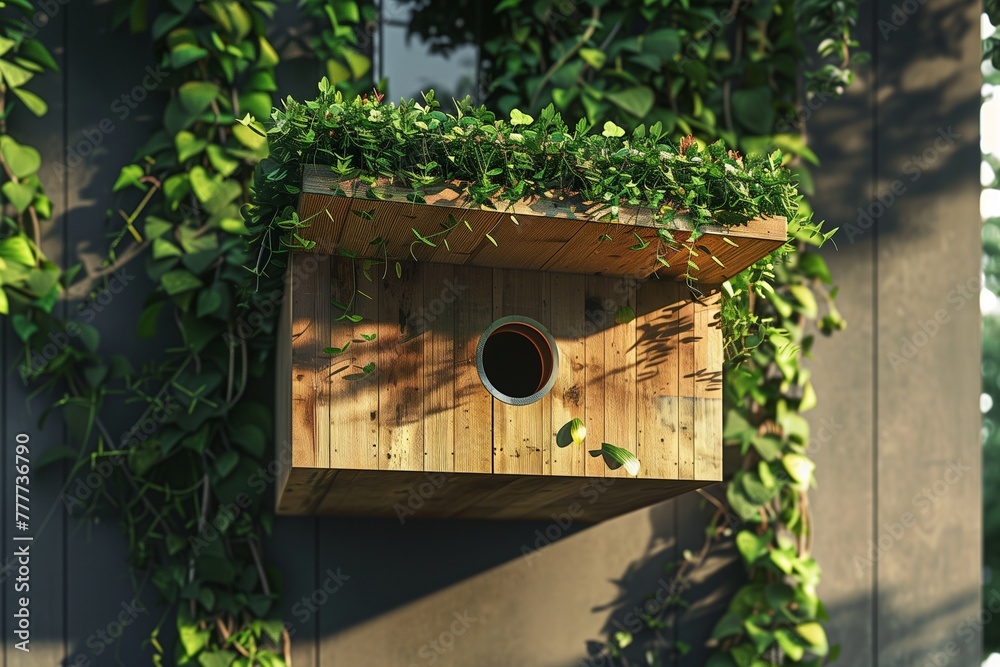 Eco-Friendly Letterbox Made from Recycled Materials with Green Roof ...