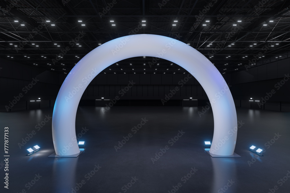 Exhibition stand for mockup and Corporate identity,Display design.Empty ...