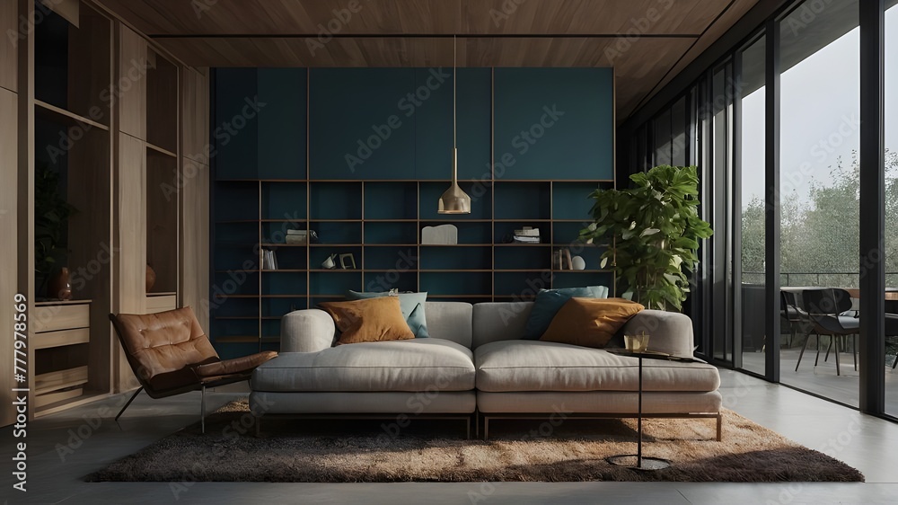 living room interior "Unleash your creativity with our AI-generated ...
