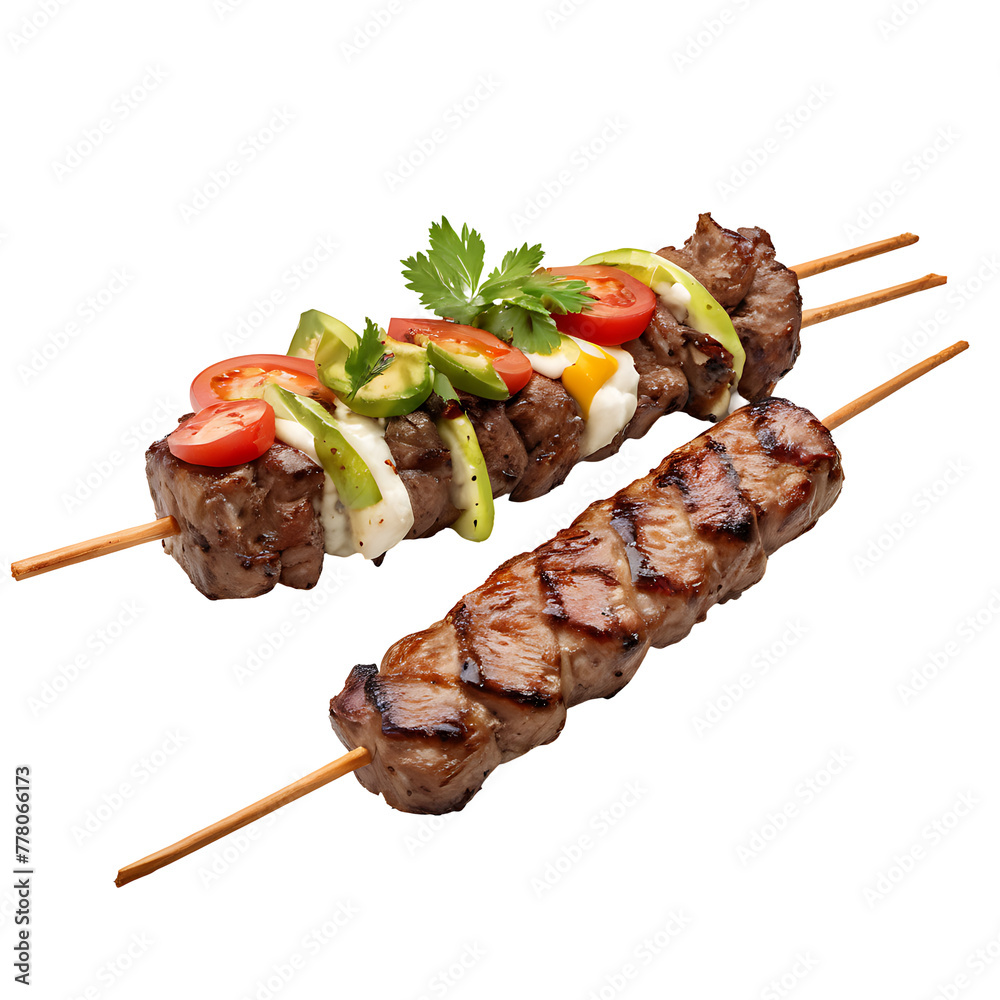 Kebab PNG image isolated on a transparent background PNG photo,Kebab ...